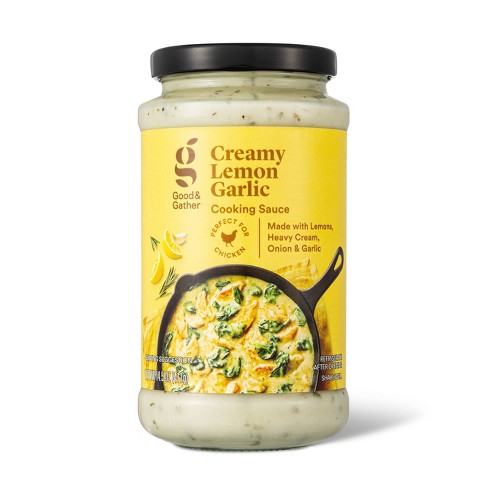 Creamy Lemon & Garlic Cooking Sauce - 14.5oz - Good & Gather™ : Target