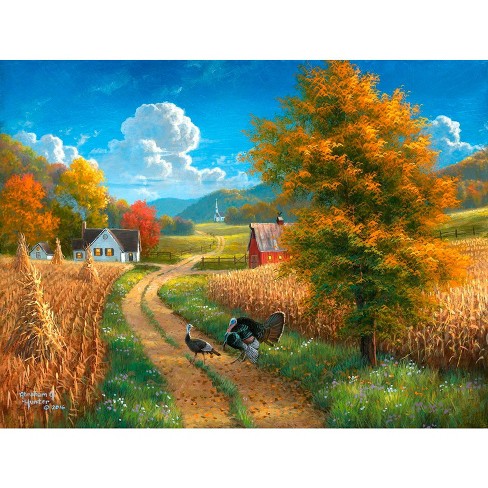 Sunsout A Season To Be Thankful - Thanksgiving - Turkey Farm 500 Pc ...