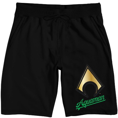 Aquaman Logo Men's Black Sleep Pajama Shorts -xxl : Target