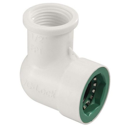 Orbit Pvc-lock 1/2 In. Push X 1/2 In. D Fpt Plastic Elbow : Target