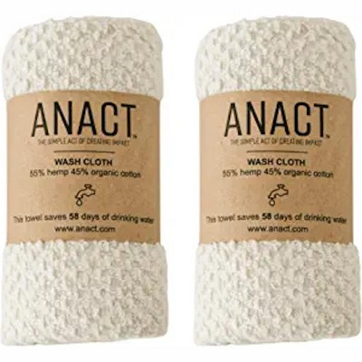 Anact Hemp And Organic Cotton Fast Drying Wash Towel 2pk : Target
