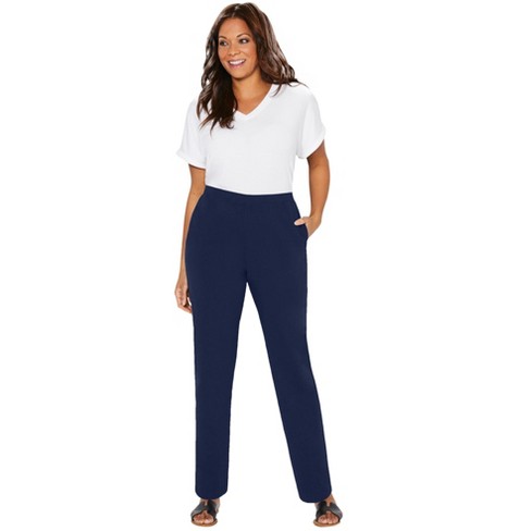 Catherines Women's Plus Size Suprema Pant - 6x, Navy : Target