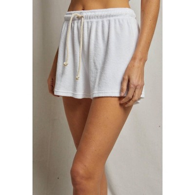 Women's Summer Loop Terry Short - Perfectwhitetee L : Target