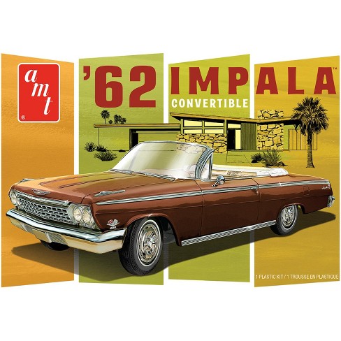 Skill 2 Model Kit 1962 Chevrolet Impala Convertible 1/25 Scale Model By ...