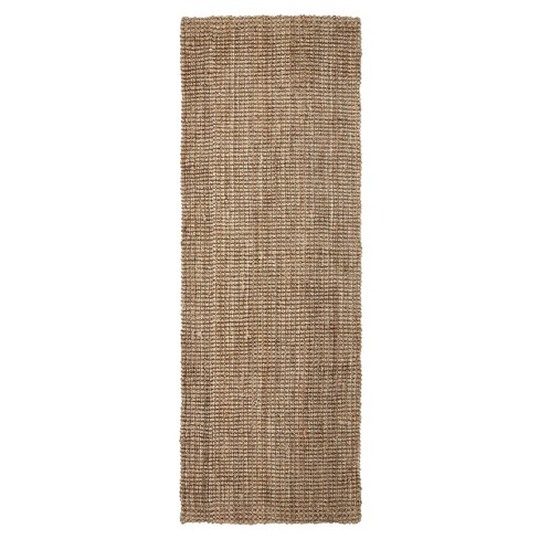 Natural Braided Jute Indoor Hallway Entryway Runner Rug, 2' 5" X 12 ...