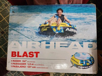 Airhead Blast Single Rider Towable With 4 Neoprene Covered Handles And ...