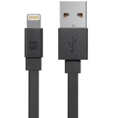 Monoprice Apple Mfi Certified Flat Lightning To Usb Charge & Sync Cable ...