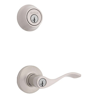Kwikset Tustin Keyed Entry Lever Featuring Smartkey Security™ In Satin ...