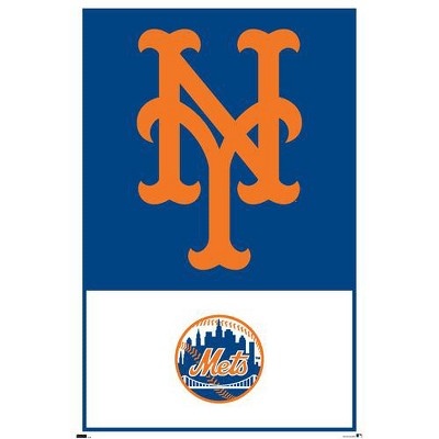 Trends International Mlb New York Mets - Logo 22 Unframed Wall Poster ...