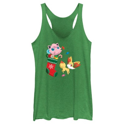 Boy's Pokemon Christmas Jigglypuff And Fennekin Stocking T-shirt ...