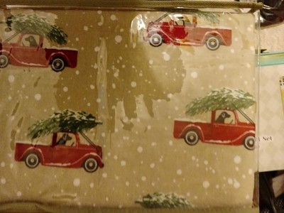 Queen Patterned Flannel Sheet Set Red Plaid : Target