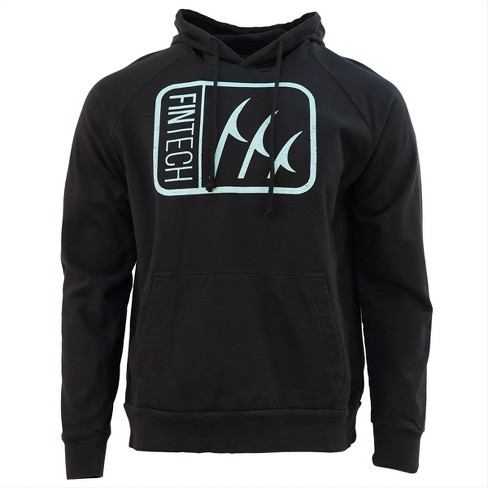 Fintech Box Logo Point Breeze Fleece Pullover Hoodie - Anthracite : Target