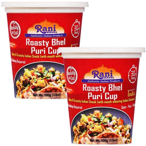 Roasty Bhel Puri Cup, Pack Of 2 - 3.5oz (100g) - Rani Brand Authentic ...