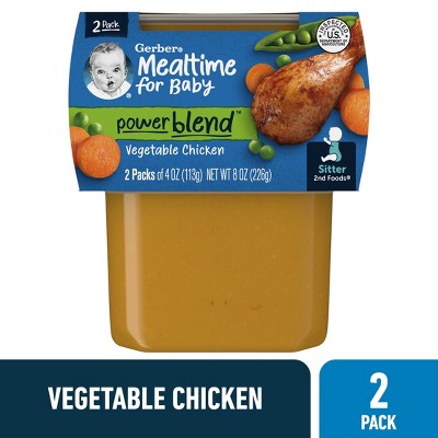 Gerber Sitter 2nd Foods Turkey & Rice Baby Meals Tubs - 2ct/4oz Each ...