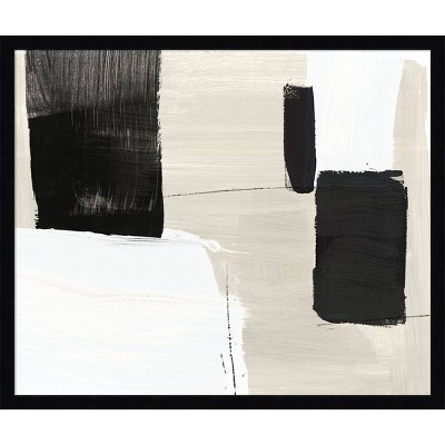 25" X 21" Checkmate I By Pi Studio: Modern Abstract Art, Hardwood Frame ...