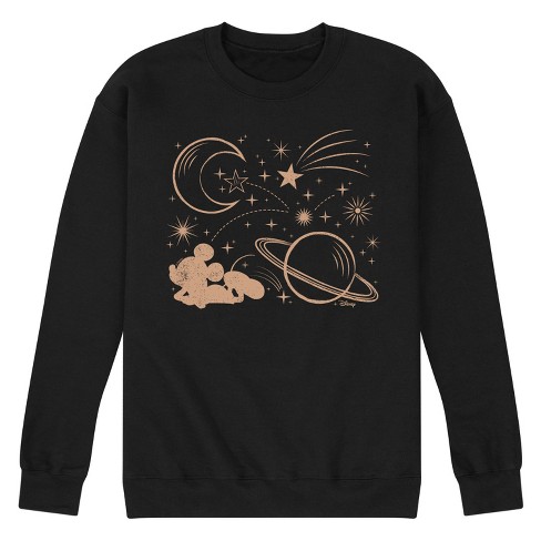 Men's - Disney - Mickey Constellation Graphic Fleece Sweatshirt : Target