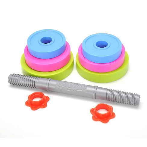 Ready! Set! Play! Link Adjustable Rainbow Dumbbell Toy Set For Kids ...