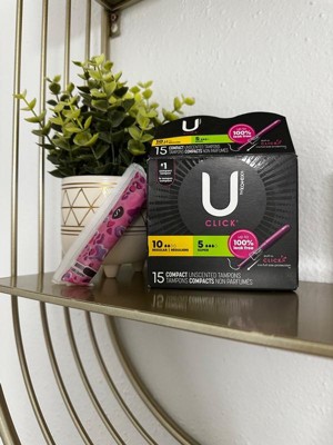 U By Kotex Click Compact Tampons - Multipack - Regular/super ...