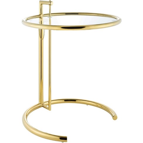 Modway Eileen Gold Stainless Steel End Table Gold : Target