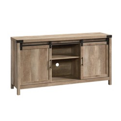 Farmhouse Tv Stand For Tvs Up To 70" With Oak Accent Raven Oak - Sauder ...