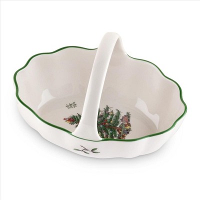 Spode Christmas Tree Basket With Handle : Target
