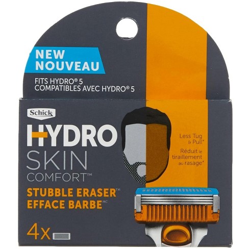 Schick Hydro Skin Comfort Stubble Eraser Razor Refills, 4 Ct : Target