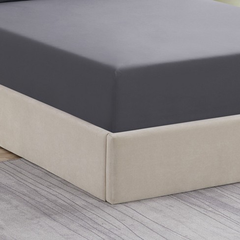 Solid Flannel Fitted Sheet, Bottom Sheets With Built In Sheet Straps By ...