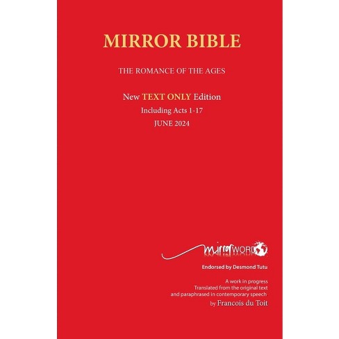 Text Only Mirror Bible Hardback June 2024 Edition - By Francois Du Toit ...
