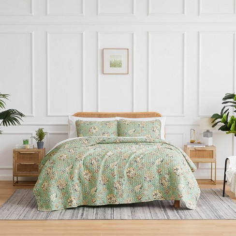 Southshore Fine Living Lightweight Jacobean Willow 3-piece Quilt Set ...
