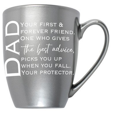 Elanze Designs Dad Life Grey 10 Ounce New Bone China Coffee Cup Mug ...