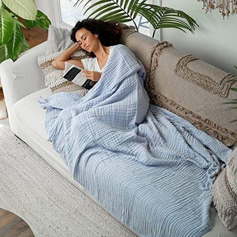 Muslin Cotton Blanket For Adults, Extra Large By Comfy Cubs : Target