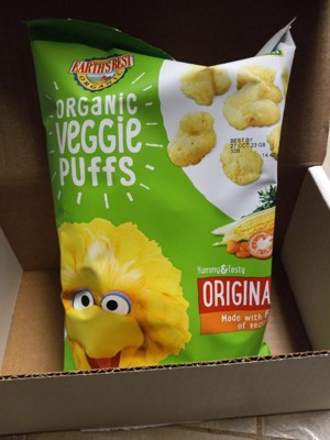 Earth's Best Sesame Street Organic Veggie Puffs Baby Snacks - 1.55oz ...