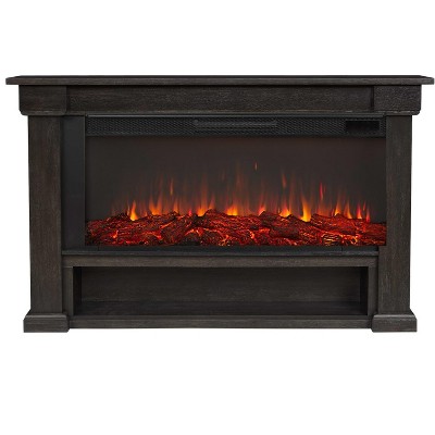 Real Flame Bristow 66" Landscape Electric Fireplace In Weathered Wood ...
