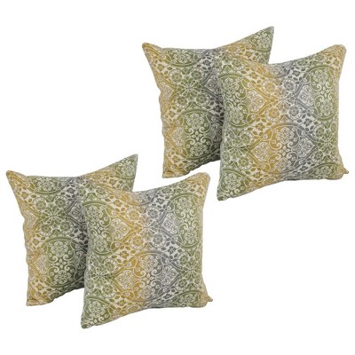 17-inch Square Premium Polyester Outdoor Throw Pillows (set Of 4) 9910 ...