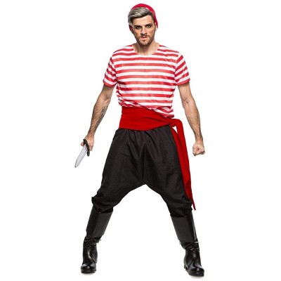 Seeing Red Pirate Crew Member Adult Costume - Large : Target