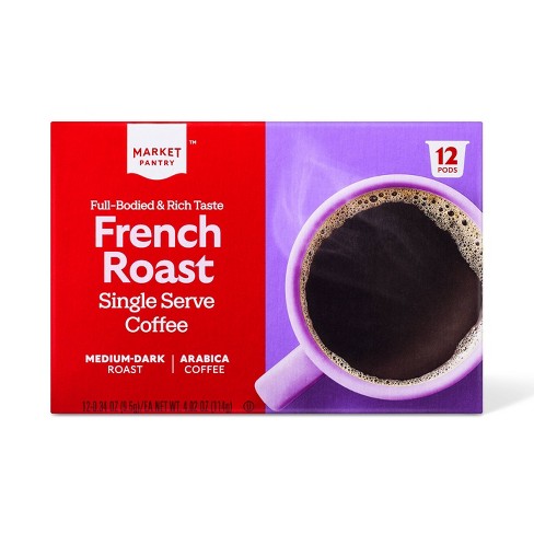 French Roast Single Serve Dark Roast Coffee - Market Pantry™ : Target