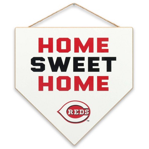 Mlb Cincinnati Reds Home Sweet Home Hanging Wood Wall Decor : Target