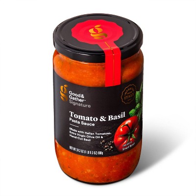 Signature Tomato & Basil Pasta Sauce 24.3oz - Good & Gather™ : Target