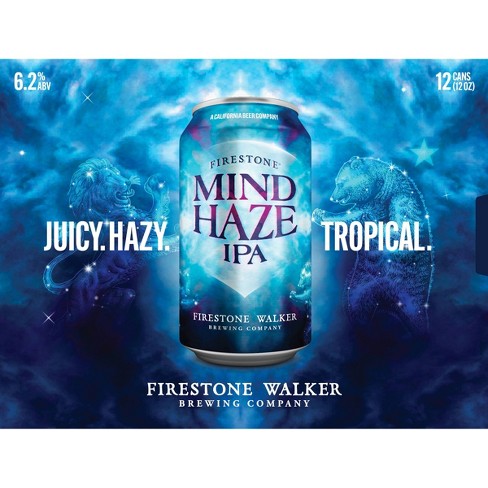 Firestone Walker Mind Haze Ipa Beer - 12pk/12 Fl Oz Cans : Target