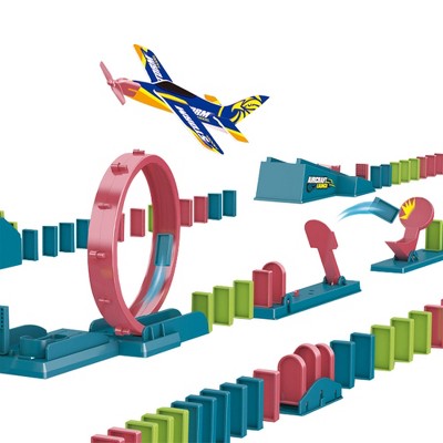 Ready! Set! Play! Link Domino Train Amusement Park Set With Lights And ...