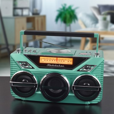 Studebaker Sb2165te Portable Avanti Stereo Boombox With Bluetooth, Cd ...