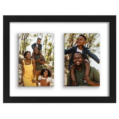Americanflat Floating Collage Frame - Display Three 5x7 Photos - 10x20 ...
