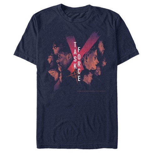 Men's The Suicide Squad Task Force T-shirt - Navy Blue - Small : Target
