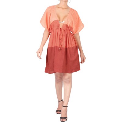 La Leela Women's Summer Open Front Vacation Beachwear Bathing Suit Boho ...