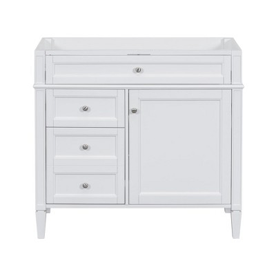 36'' Bathroom Vanity With 2 Drawers 1 Tip-out Drawer Modern Minimalist ...