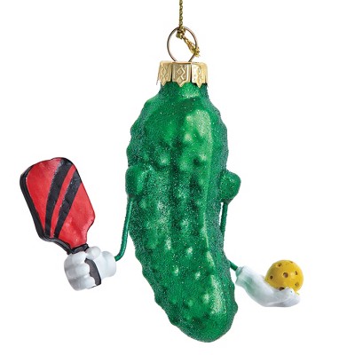 4e's Novelty Blown Glass Pickle Ornament - Christmas Pickle Decoration ...