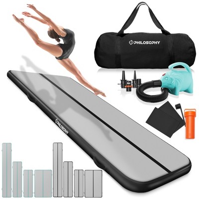 Costway 10ft Tumbling Inflatable Gymnastics Tumbling Mat W/ Pump : Target