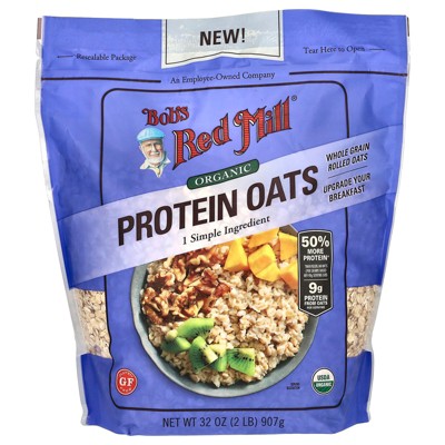 Bob's Red Mill Organic Old Fashioned Rolled Oats Whole Grain - Case Of ...