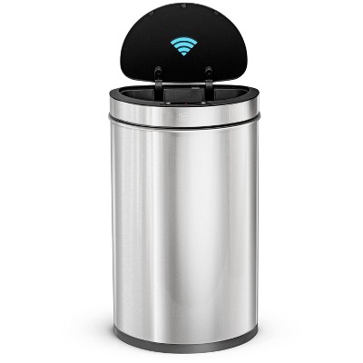 Home Zone Living 13 Gallon Motion Sensor Automatic Kitchen Trash Can ...