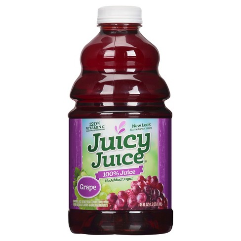 Juicy Juice Grape 100% Juice - 48 Fl Oz Bottle : Target